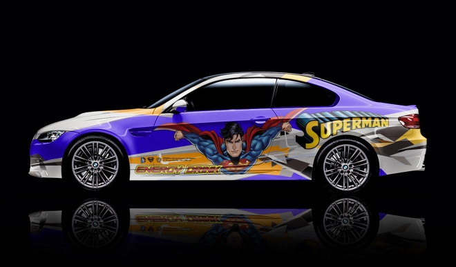 Car Wrap Design #16 | 'SUPERMAN ENERGY DRINK' design project ...