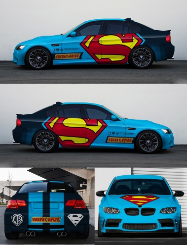 Car Wrap Design #8 | 'SUPERMAN ENERGY DRINK' design project ...