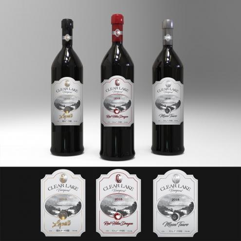 Label Design #65 | 'Clear Lake Wine Labels' design project ...