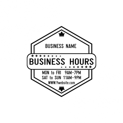Poster Design #452 | 'Store Business Hours Sign' design project ...