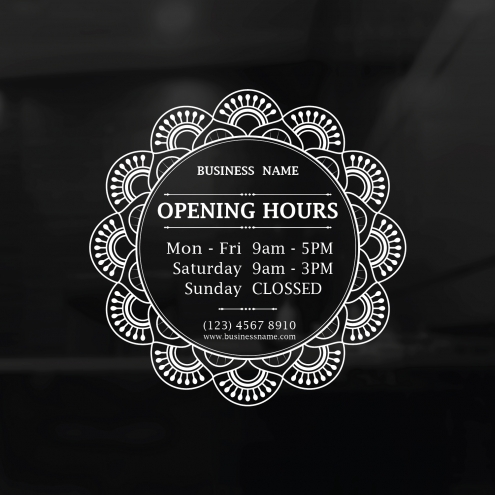 Poster Design #438 | 'Store Business Hours Sign' design project ...