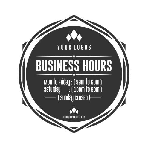 Poster Design #142 | 'Store Business Hours Sign' design project ...