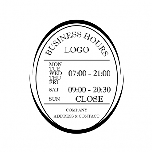 Poster Design #457 | 'Store Business Hours Sign' design project ...