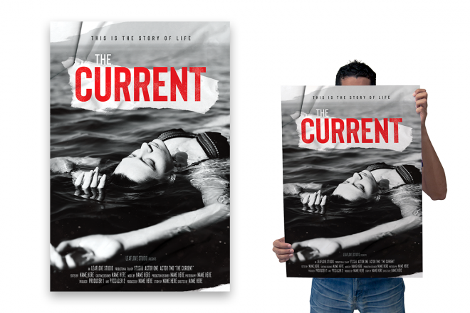 Poster Design #42 | 'The Current - Documentary' design project ...