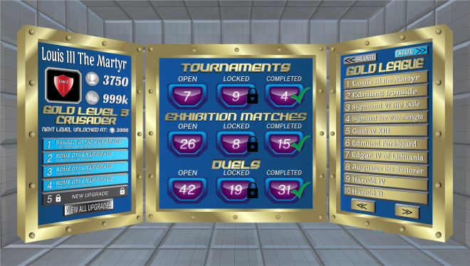 Graphic Design #23 | 'Ironlights - VR Game Menu Design' design project ...