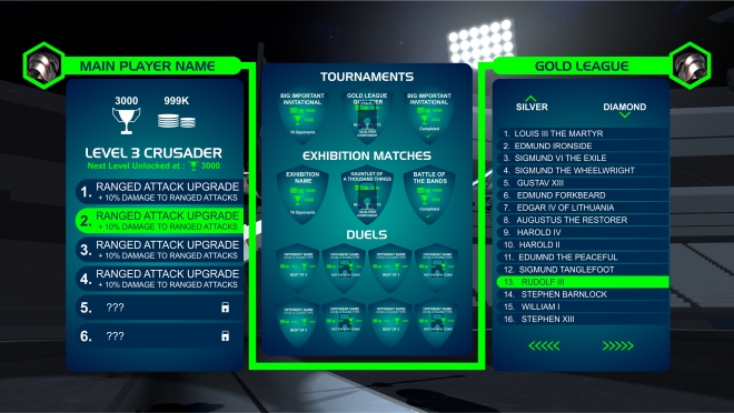 Graphic Design #44 | 'Ironlights - VR Game Menu Design' design project ...