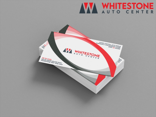 Logo and Business Card Design #228 | 'Whitestone Auto Center' design ...