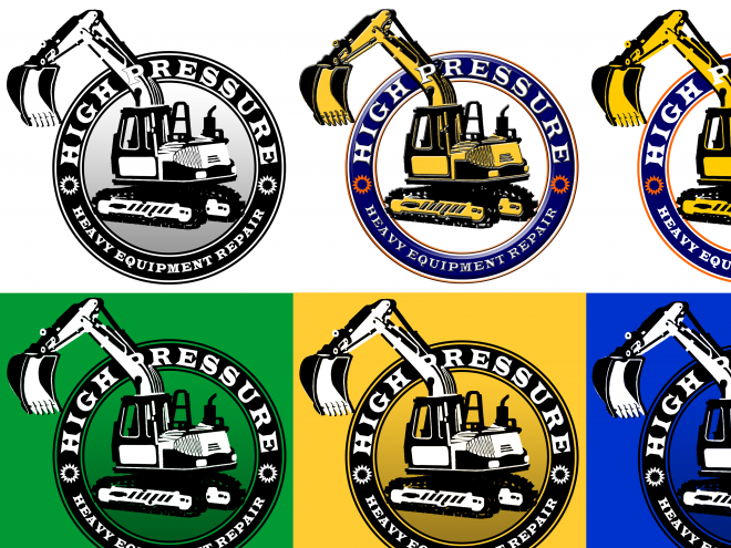 Logo Design #304 | 'High pressure heavy equipment repair' design ...