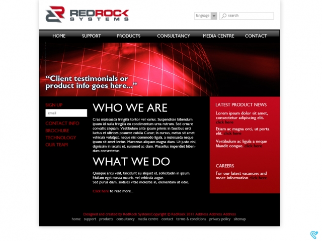 Website Design #8 | 'High-tech startup needs hi-tech image!' design ...