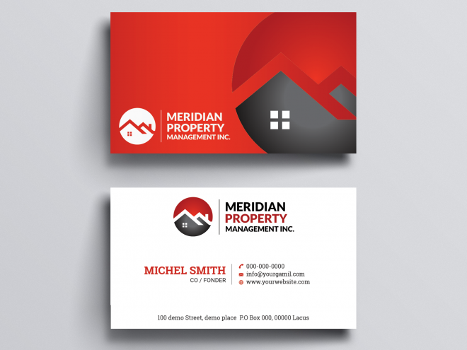 Business Card Design #279 | 'Meridian Business Cards' design project ...