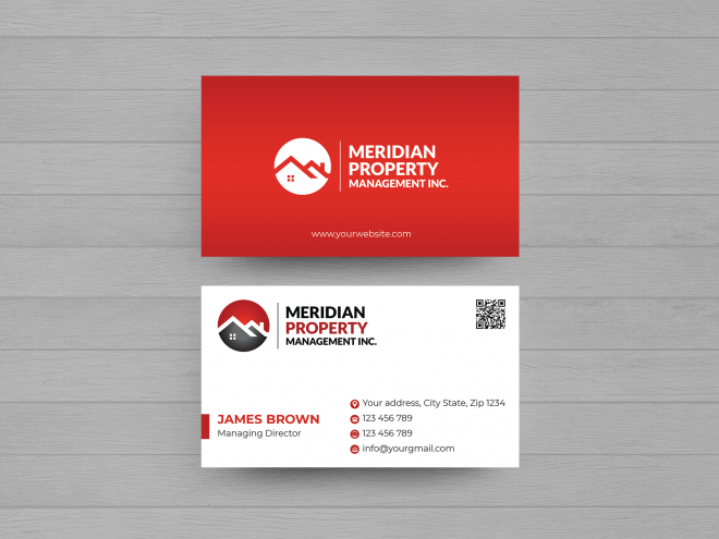 Business Card Design #300 | 'Meridian Business Cards' design project ...