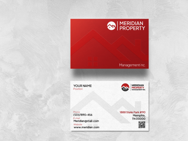 Business Card Design #294 | 'Meridian Business Cards' design project ...