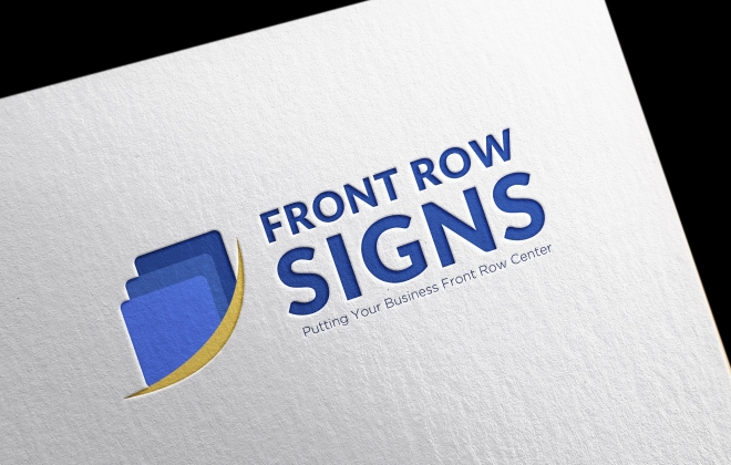 Logo Design #14 | 'Front Row Signs' design project | DesignContest